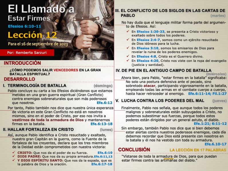 Resumen Lección de Escuela Sabática - PRIMER Trimestre 2026 - PowerPoint y PDF